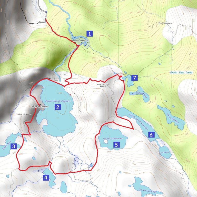 Ruta de los 7 lagos de Colomers en el Valle de Arán.
